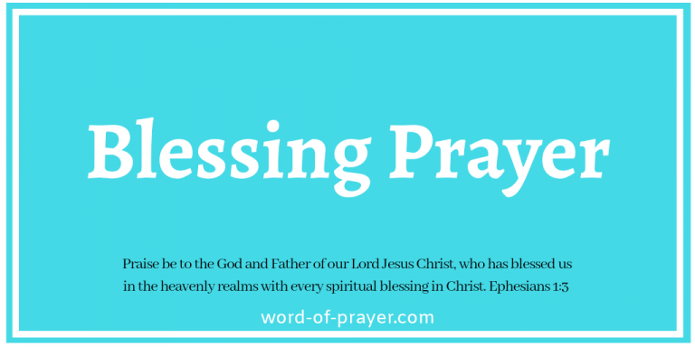 Blessing Prayer – Word of Prayer
