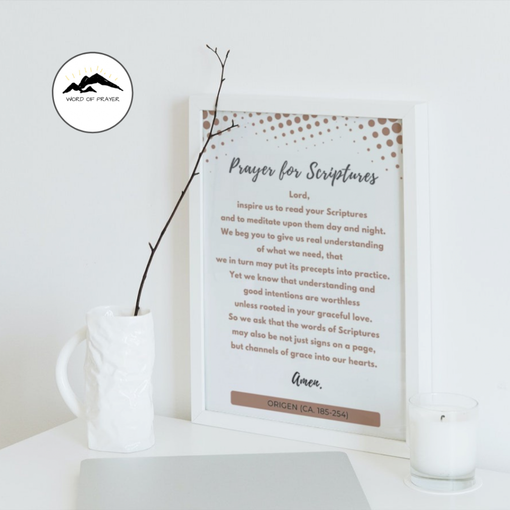 SCRIPTURE PRAYER PRINT | Digital Download – Word of Prayer