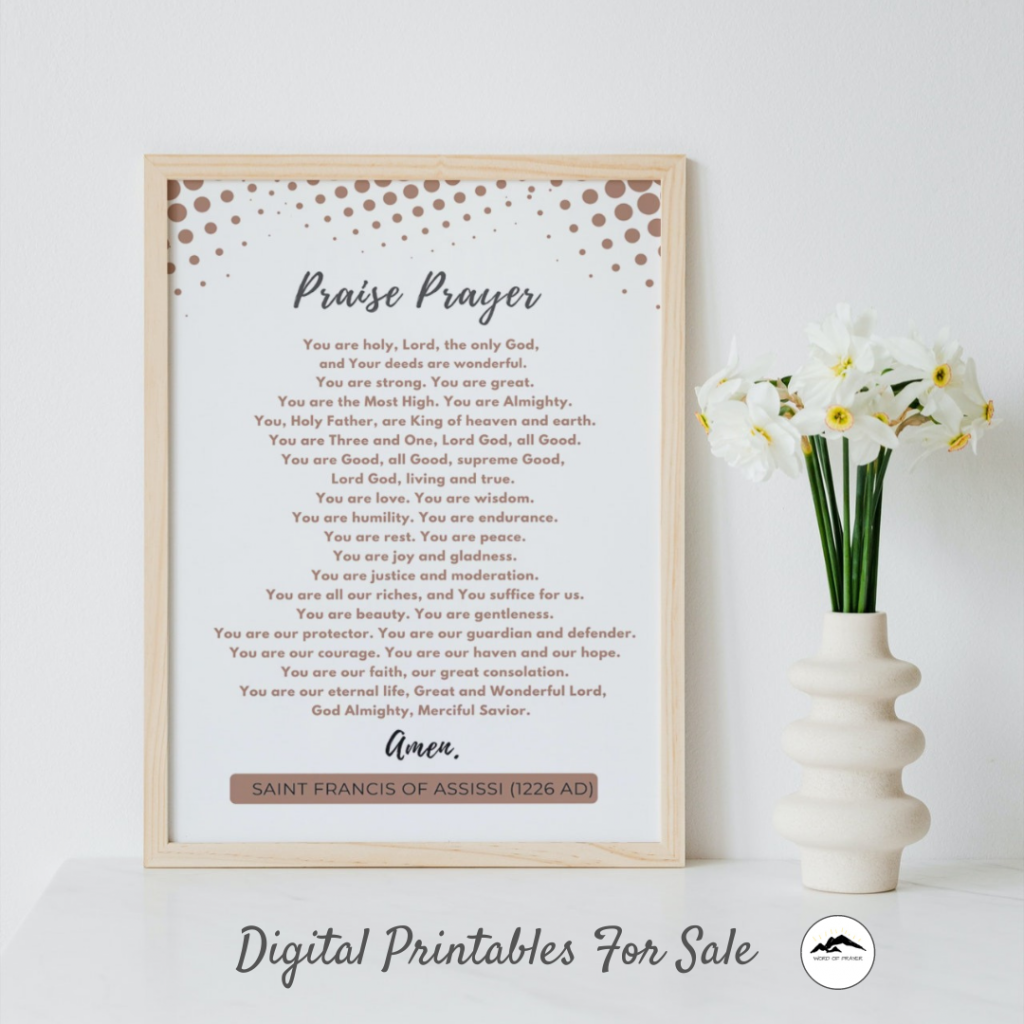 DEVOTION PRAYER PRINT | Digital Download – Word of Prayer