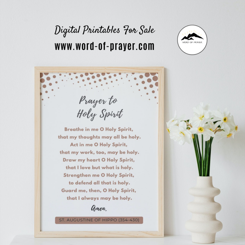 HOLY SPIRIT PRAYER PRINT | Digital Download – Word of Prayer
