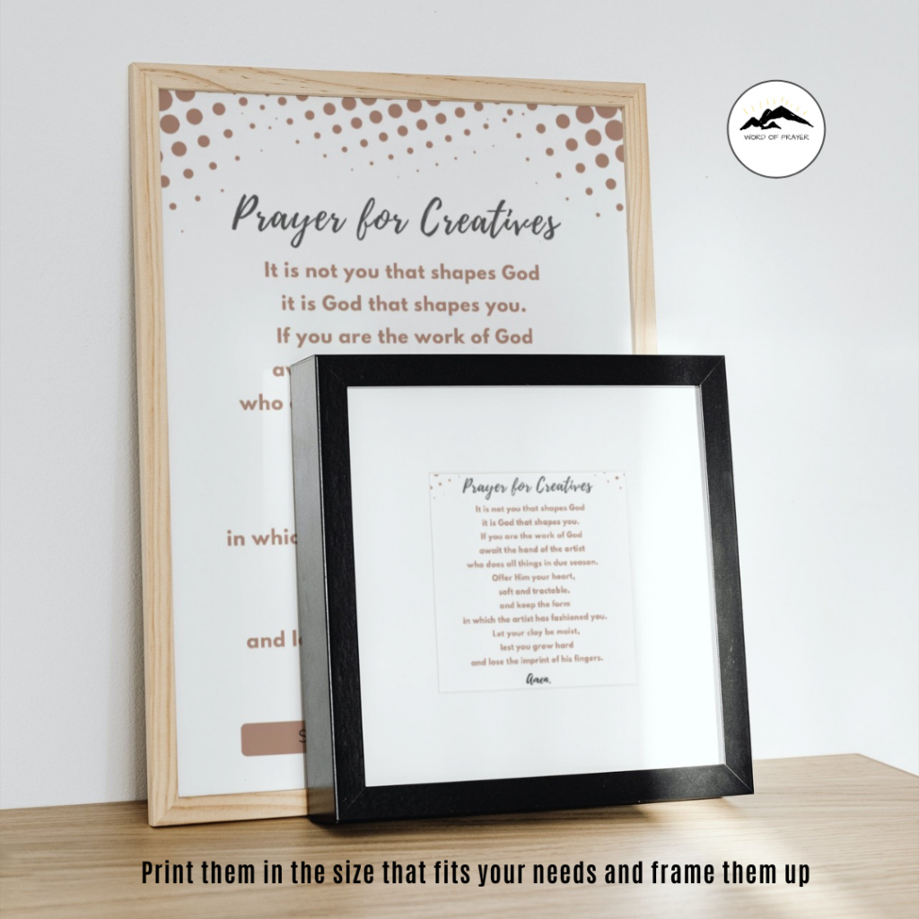 CREATIVE PRAYER PRINT | Digital Download – Word of Prayer