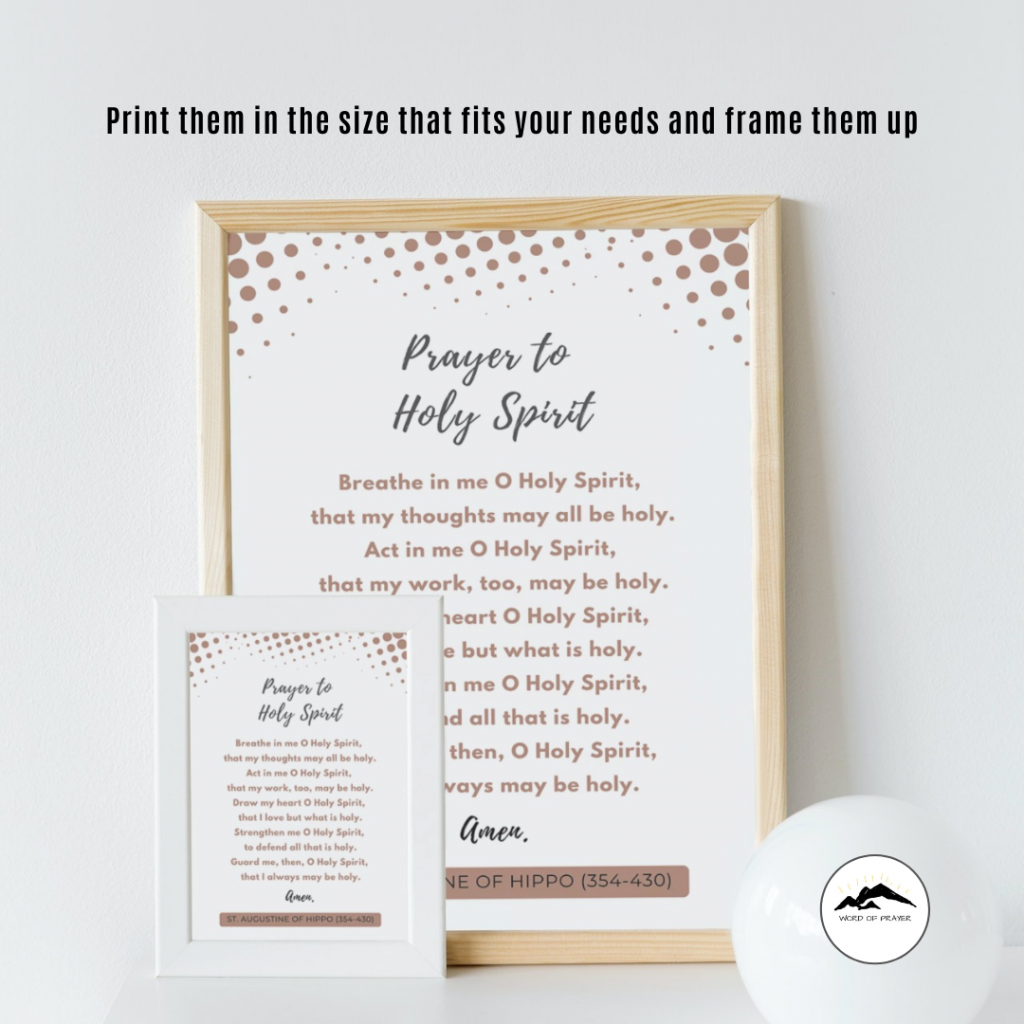 HOLY SPIRIT PRAYER PRINT | Digital Download – Word of Prayer